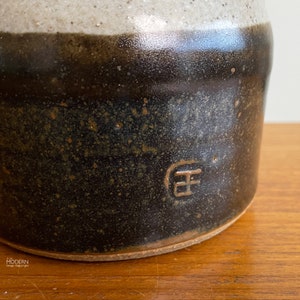 Byron Temple Studio Pottery Stoneware Dipped Glaze Vase Mid Century ...