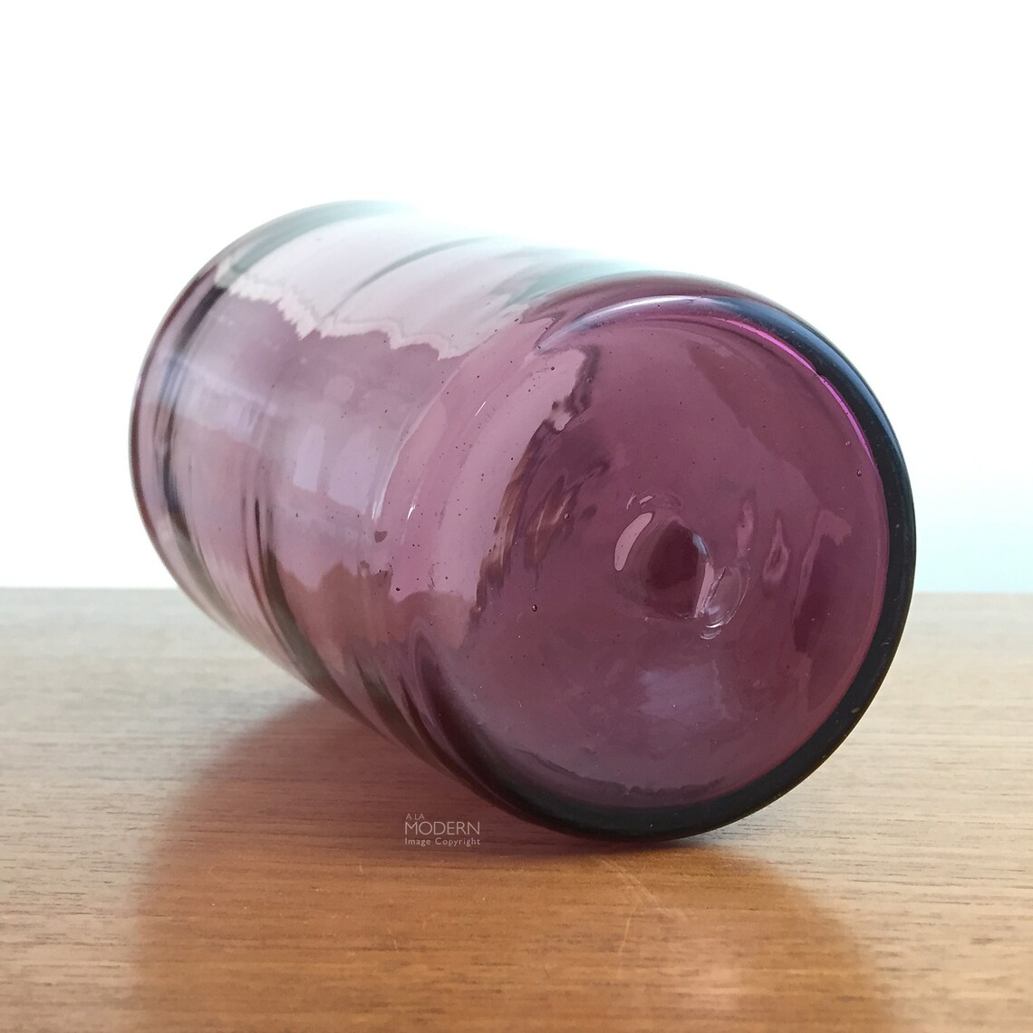Blenko Glass No. 366S Purple Beaker Vase Minimal Tumbler Cup | Etsy