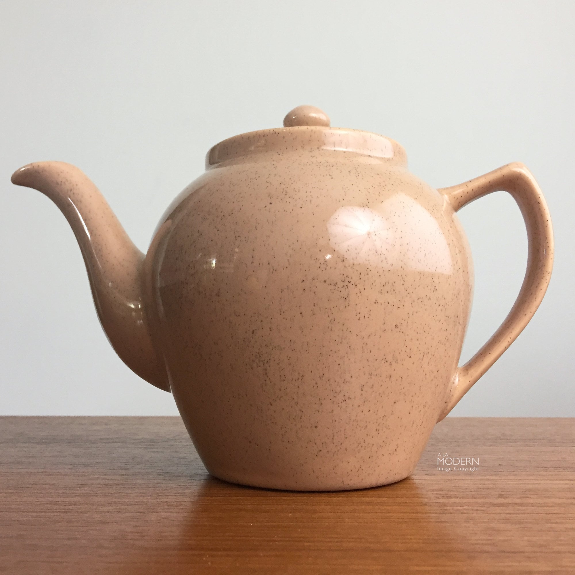 Bauer Pottery Tan Brown Speckled Monterey Moderne 6 Cup Teapot | Etsy