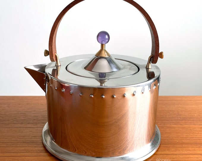 Bodum Carsten Jorgensen Ottoni Tea Kettle W/ Wooden Handle and Purple ...