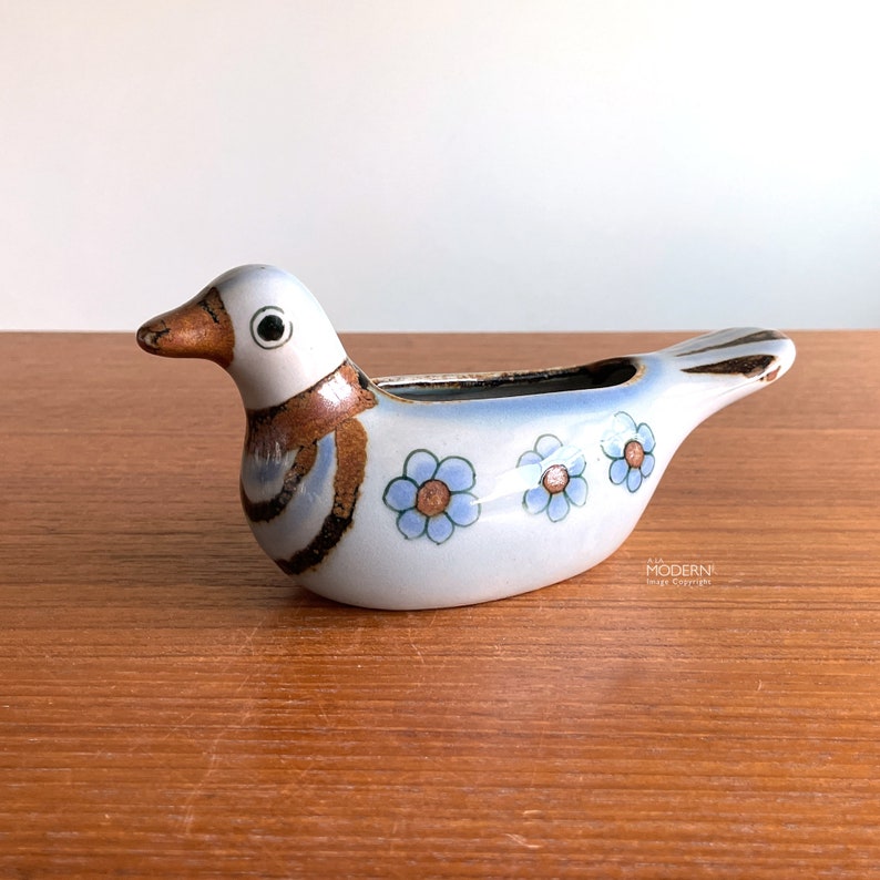 Ken Edwards Tonala Bird Planter Mexican Stoneware Folk Art Figural ...