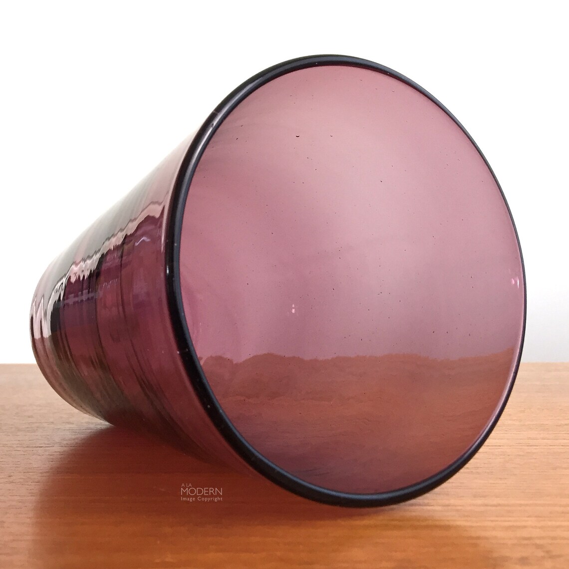 Blenko Glass No. 366S Purple Beaker Vase Minimal Tumbler Cup - Etsy