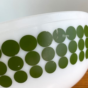 Vintage Pyrex New Dots Milk Glass Mixing Bowl Complete Set 401 402 403 ...