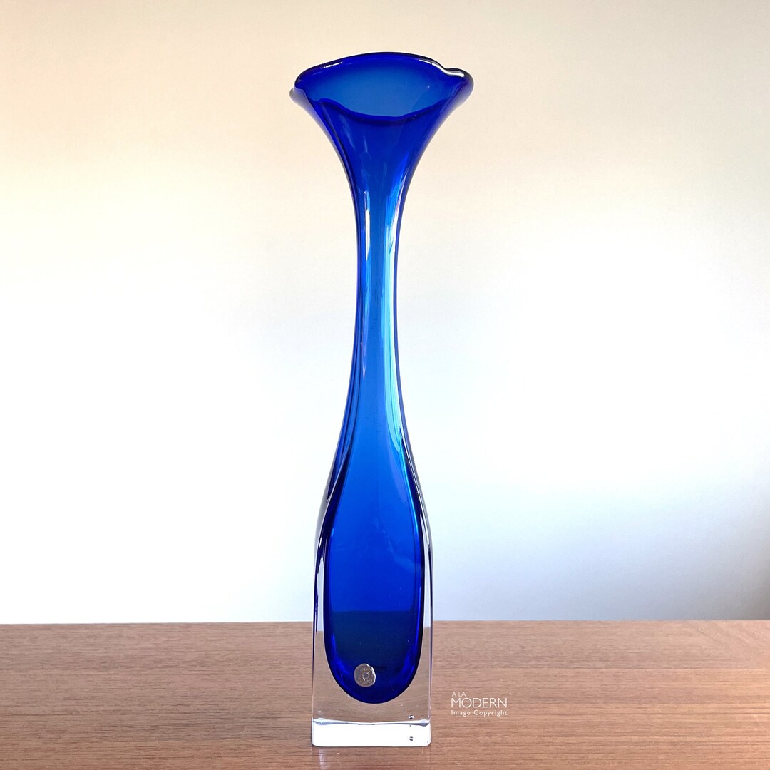 Aseda Jack in the Pulpit Swedish Ruby Red Glass Vase Handworked ...