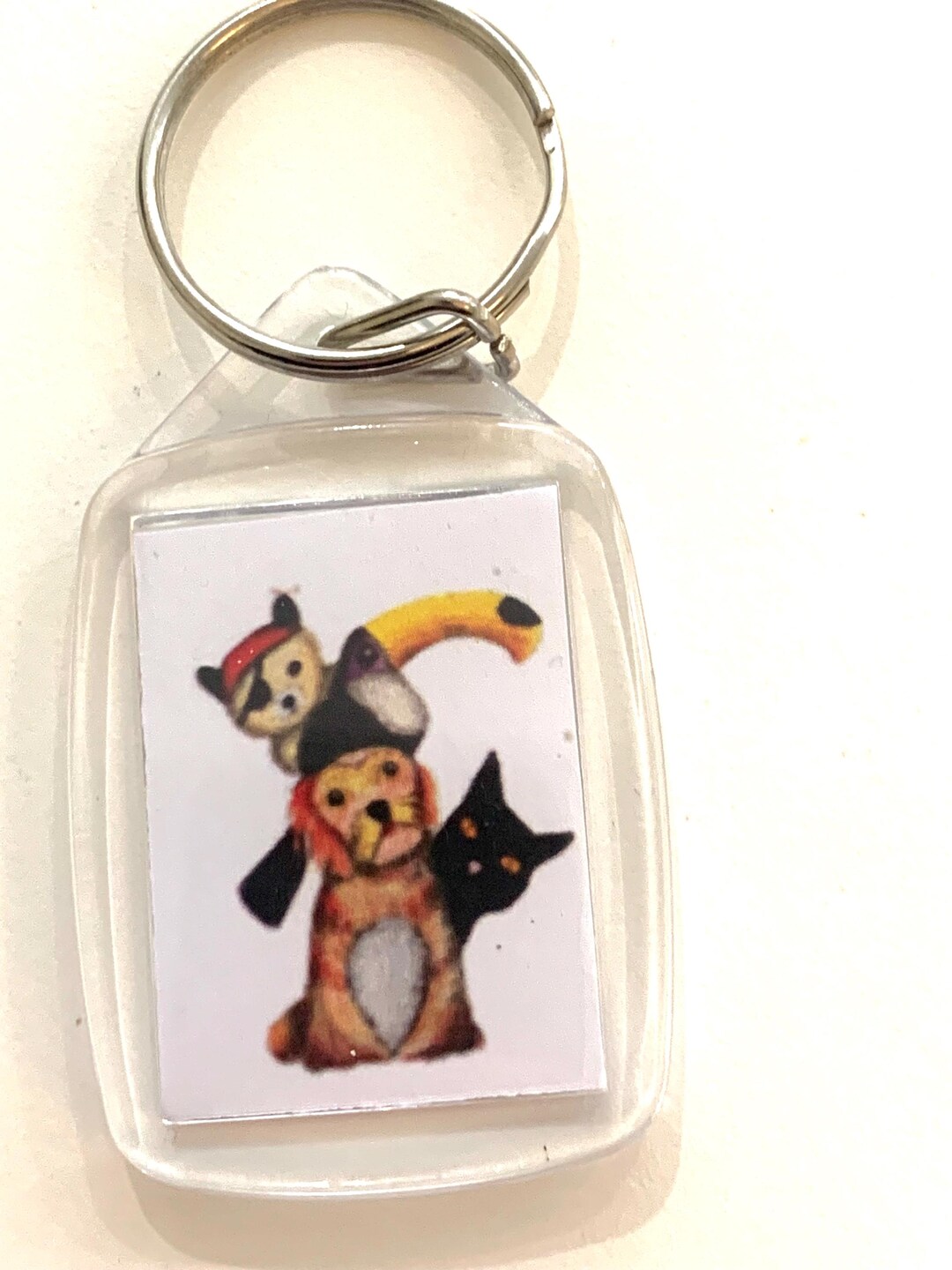 Key Ring of My Artwork “peekaboo” - Etsy