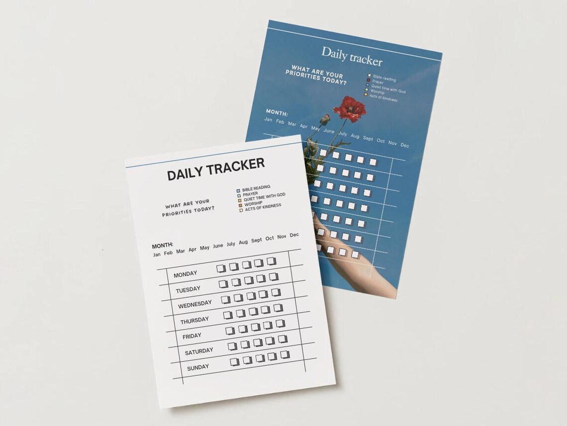 Bible Reading Tracker, Checklist, Vintage, Religion, Christian ...