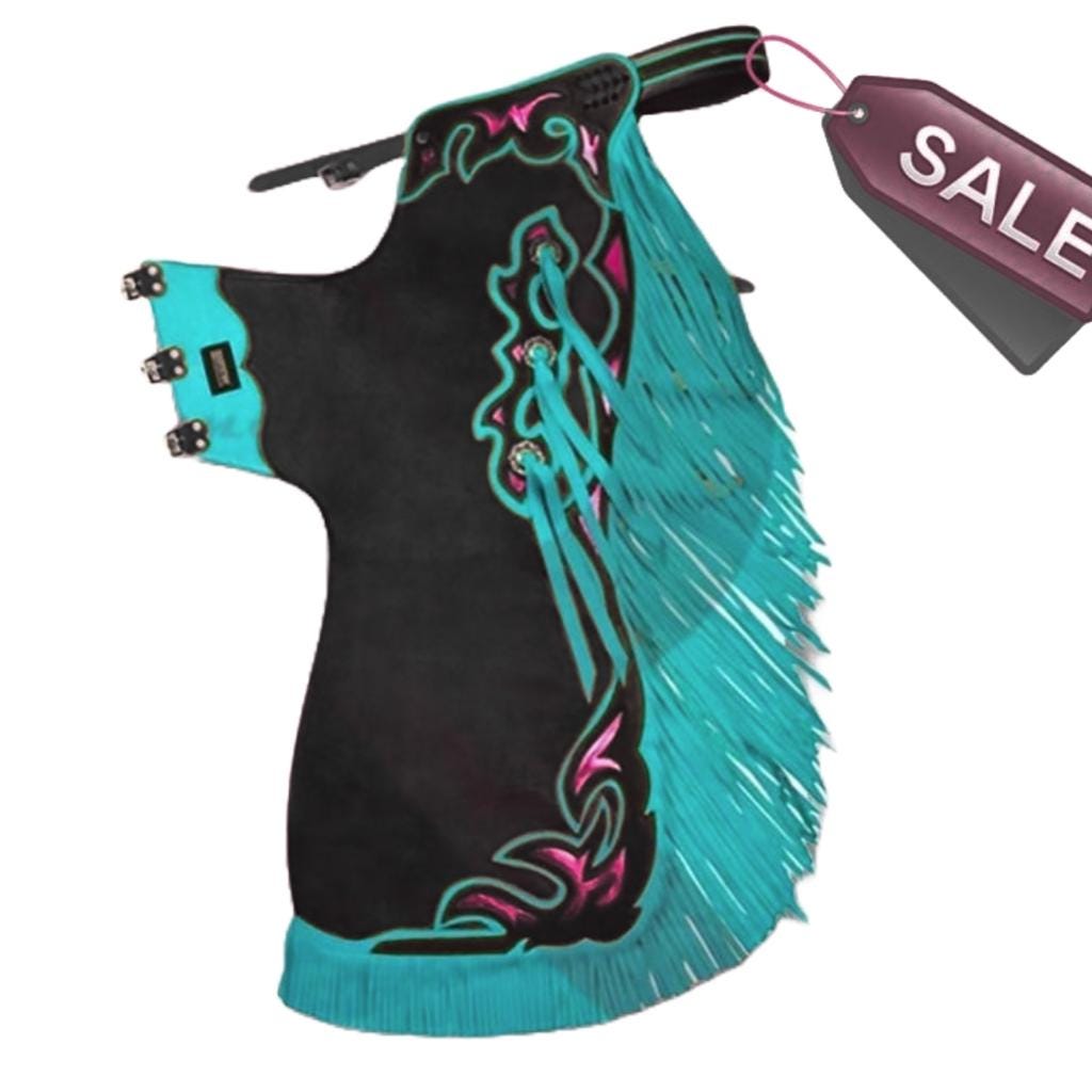 Bull Riding Chaps Western Brown Leather Show Adult Chap Fringes - Etsy