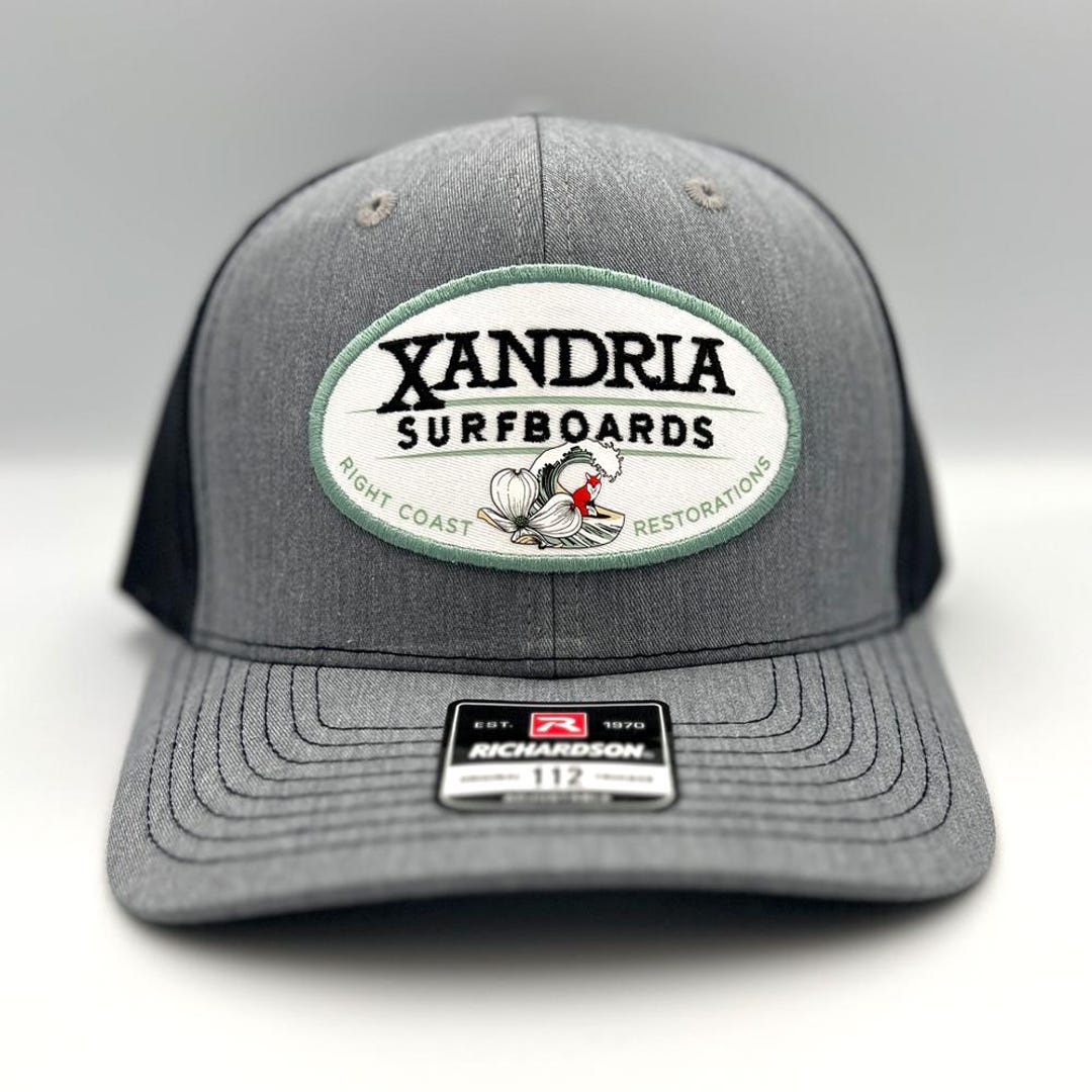 Xandria Patch Grey Trucker Cap, Surfboard Restorations, Alexandria ...