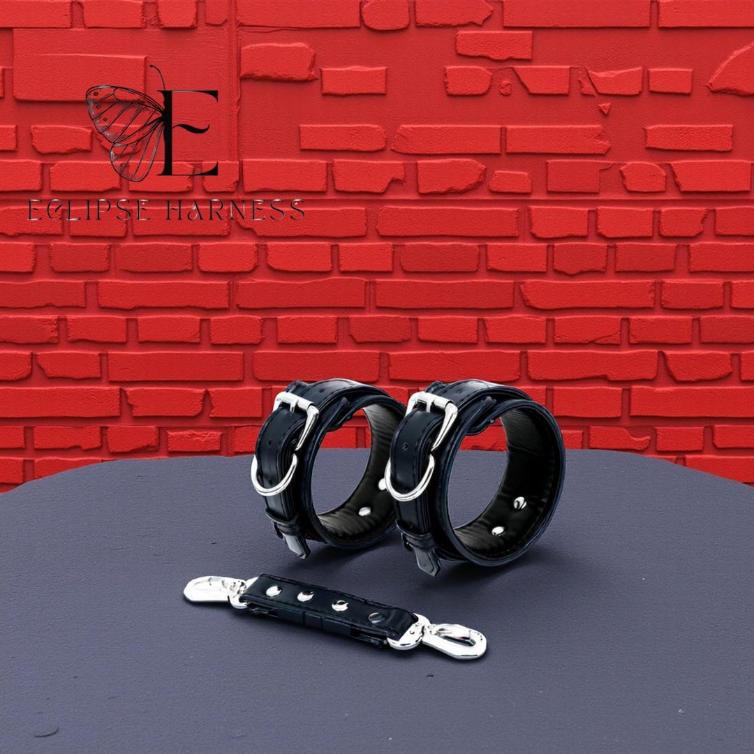 Handcuff Chains Restraints, Black Hand Cuff for Adults, Bondage ...