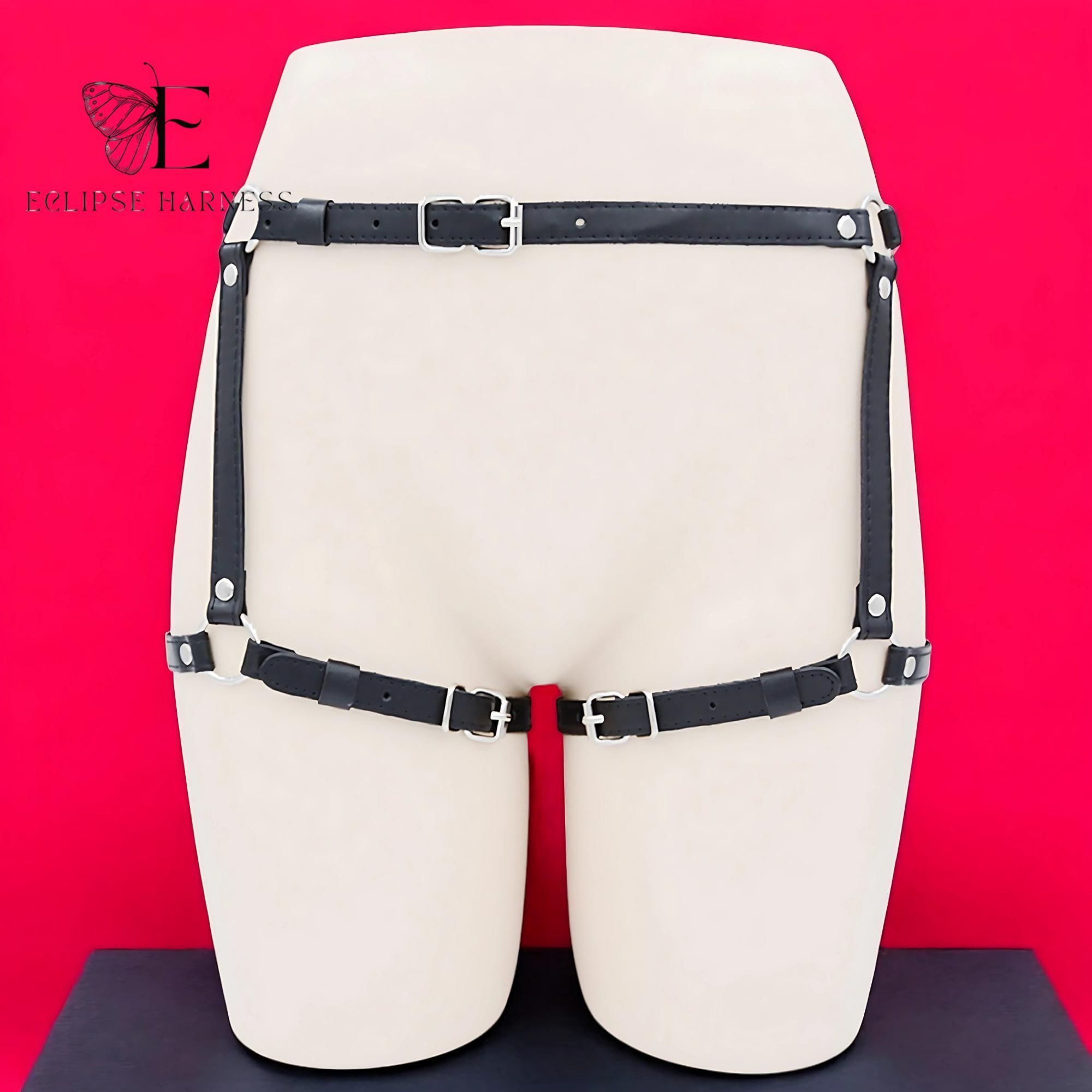 Leather Thigh and Leg Harness Set for Women, Leg Harnesses for Women ...