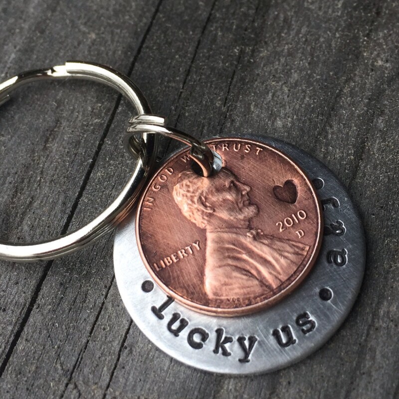 Lucky Penny Keychain - Etsy
