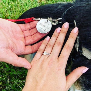Puppy Proposal Tag - Dog Proposal Tag for Wedding Proposal - Engagement ...