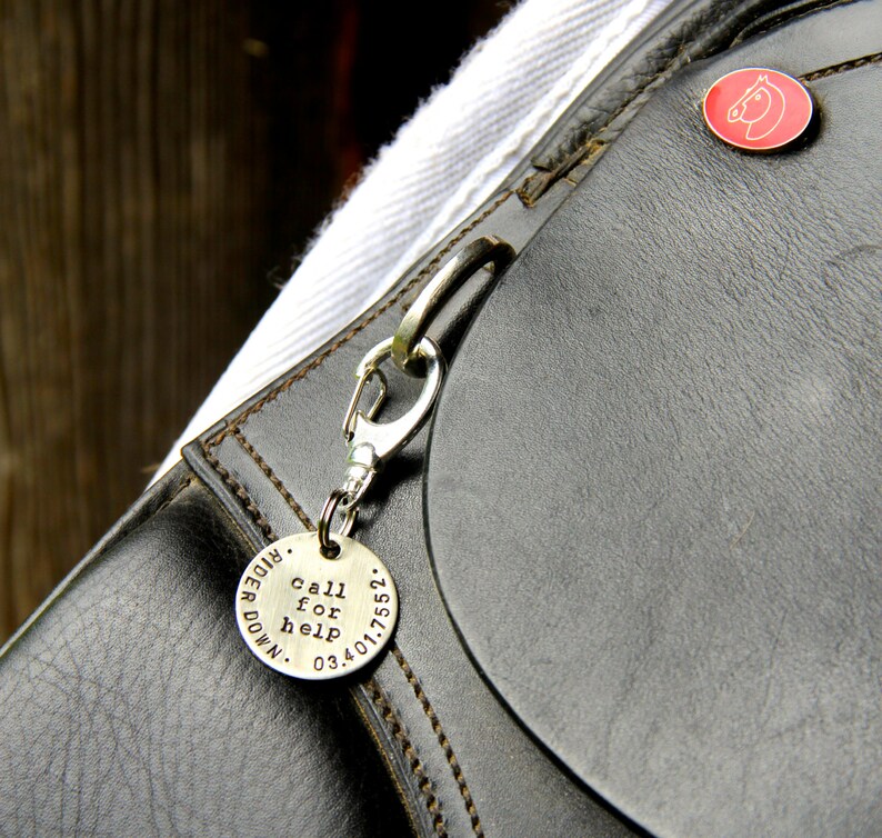 Custom Saddle ID Tag Custom Bridle Tag Horse Safety ID Tag | Etsy