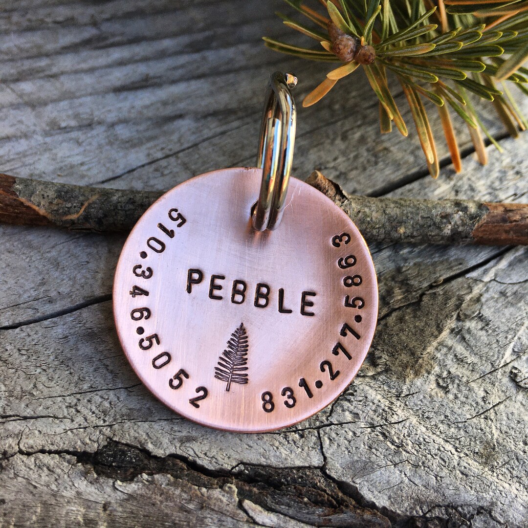 Custom Dog Tag - Pet ID Tag - Forest Dog Tag - Custom Dog Collar - Pet ...