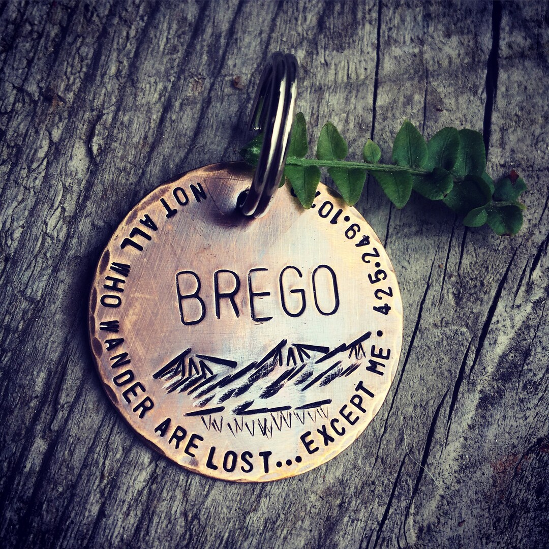 Mountain Dog Tag, Custom Dog Tag, Pet Collar Nameplate, LOTR Not All ...