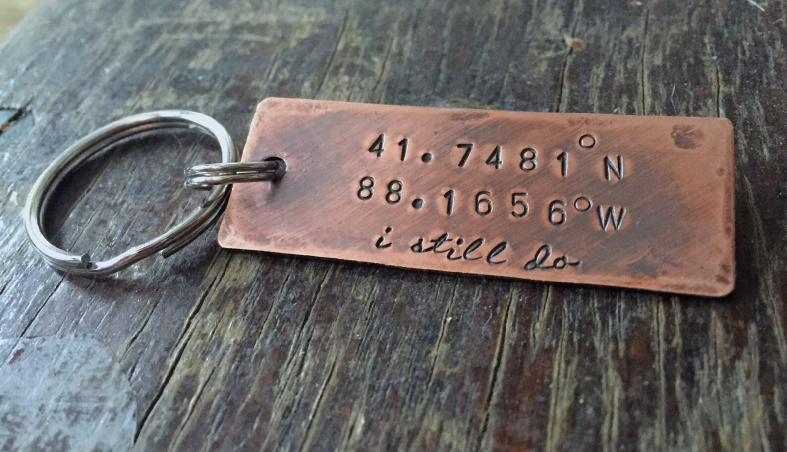 Custom Coordinate Keychain / Latitude Longitude Keychain 7th | Etsy