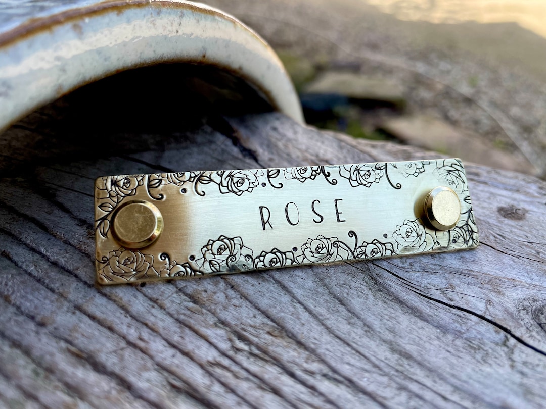 Custom Horse Halter Name Plate - Brass Halter ID Tag - Equestrian Gift ...