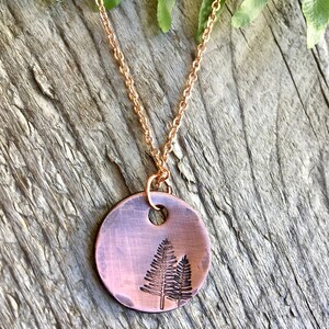 Pine Tree Necklace, Rooted Necklace, Evergreen Necklace, Bridesmaid ...