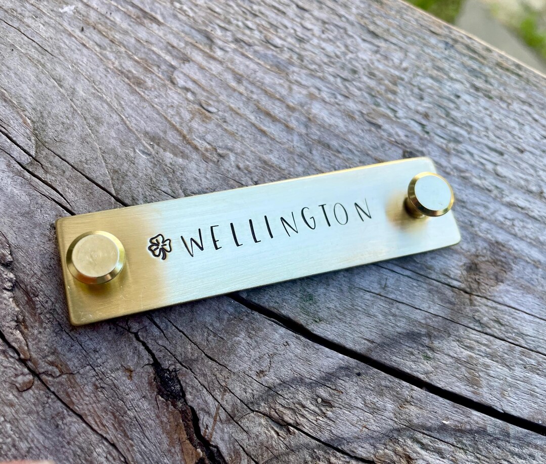 Custom Horse Halter Name Plate - Brass Halter ID Tag - Equestrian Gift ...