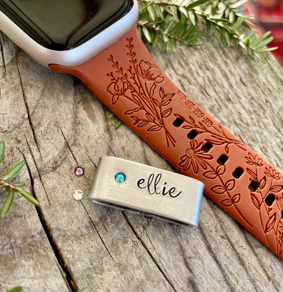 Personalized Watch Band Charm, Name Tag for Iwatch - Custom Apple Watch ...