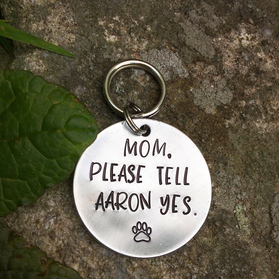 Custom Dog Proposal Tag - Marry Me Puppy Tag for Wedding Proposal ...