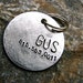Custom Dog Tag Gus ID Tag in Brushed Aluminum - Etsy