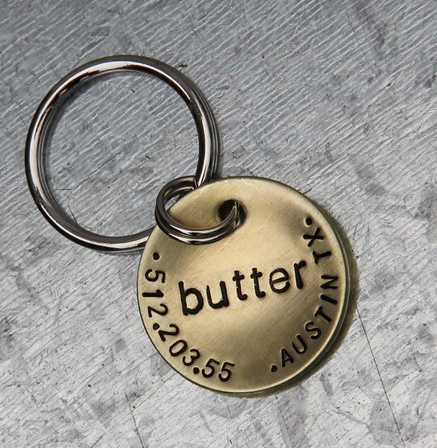 Brass Dog Tag Metal Dog Tag Custom Pet ID Tag - Etsy