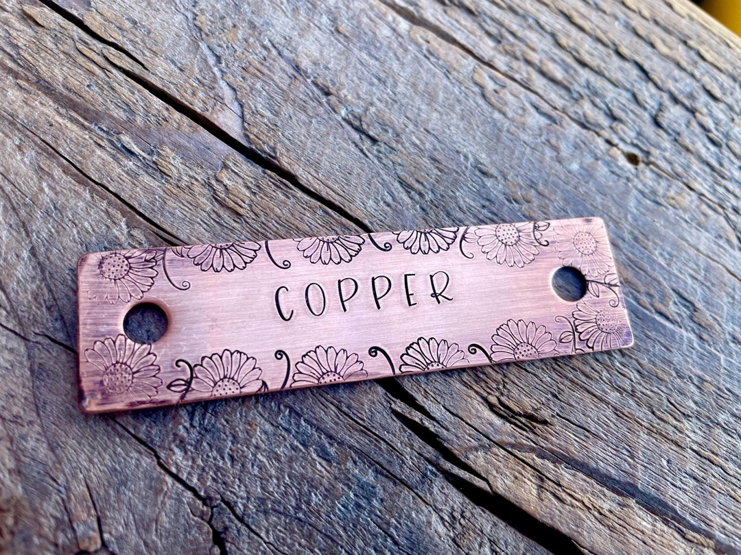 Custom Horse Halter Name Plate - Rose Gold Halter ID Tag - Equestrian ...