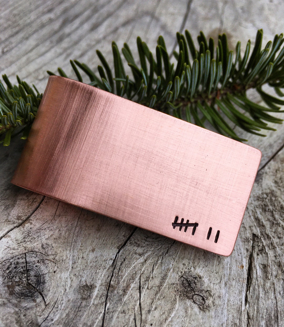 Copper 7th Anniversary Money Clip, Seventh, 22nd Metal Gift for Husband ...