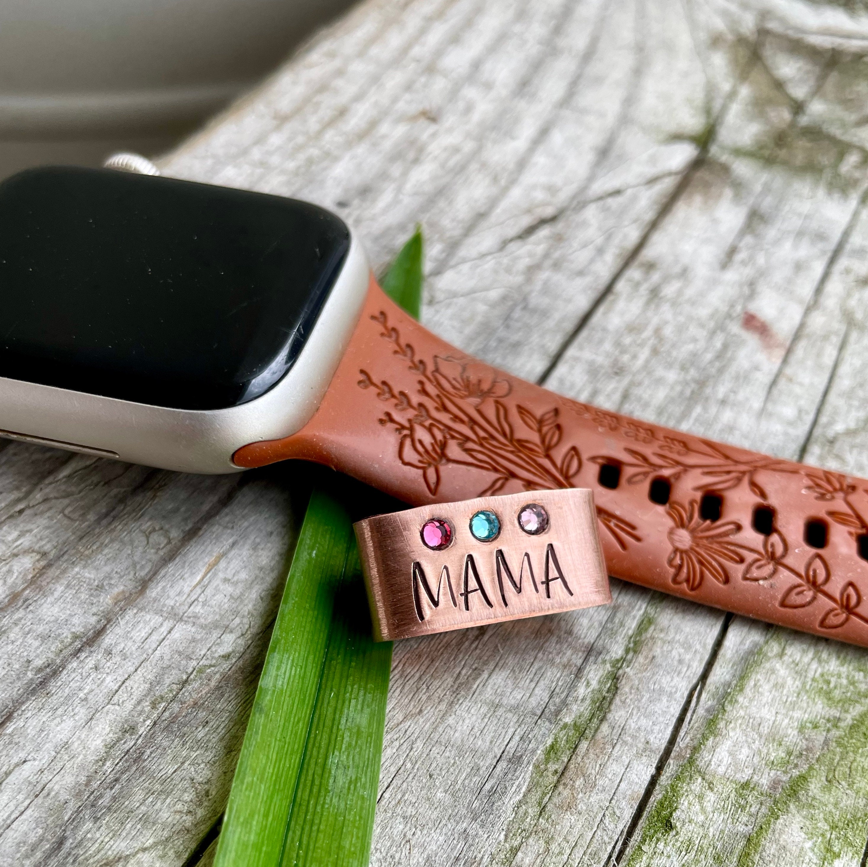 Personalized Watch Band Charm, Name Tag for Iwatch - Custom Apple Watch ...