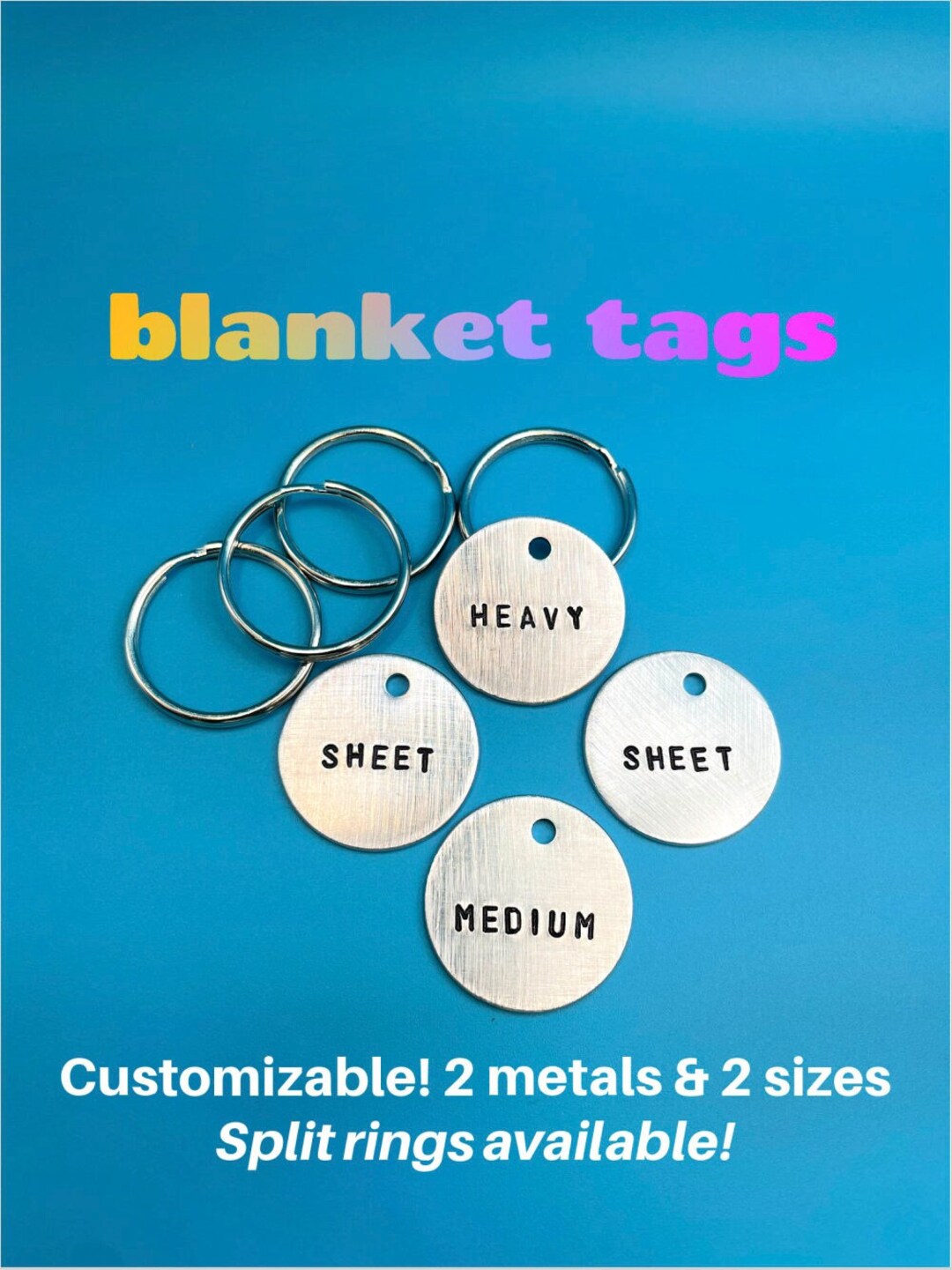 Horse Blanket ID Tags, Label Your Blankets and Tack, Personalized Name ...