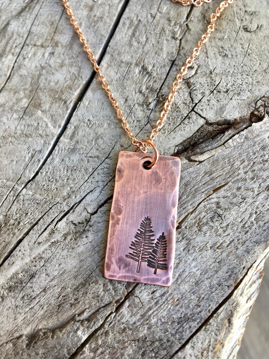 Pine Tree Necklace Rooted Necklace Evergreen Necklace | Etsy