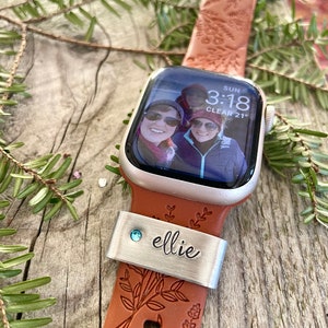 Personalized Watch Band Charm, Name Tag for Iwatch - Custom Apple Watch ...
