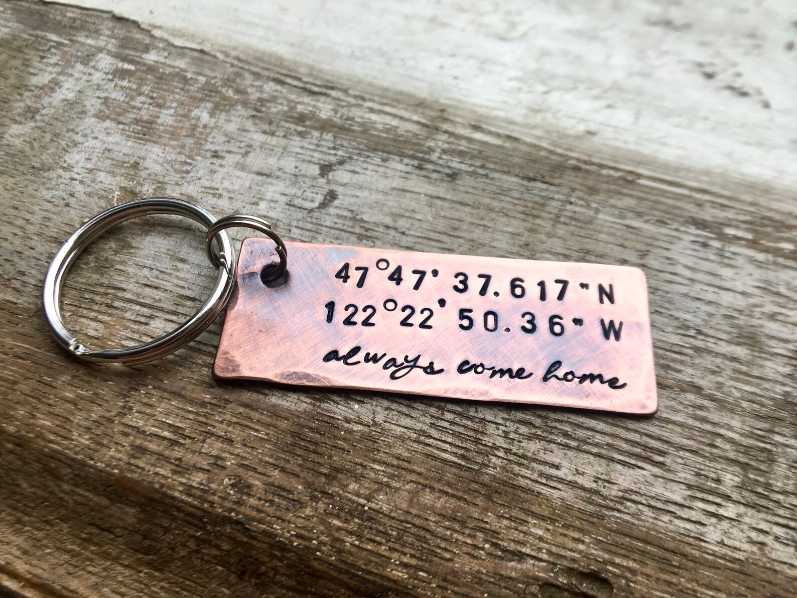 Custom Coordinate Keychain / Latitude Longitude Keychain - Etsy