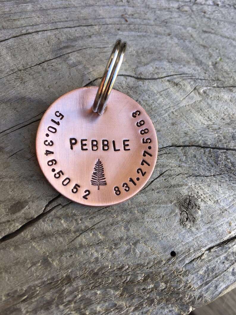 Custom Dog Tag Pet ID Tag Forest Dog Tag Custom Dog - Etsy