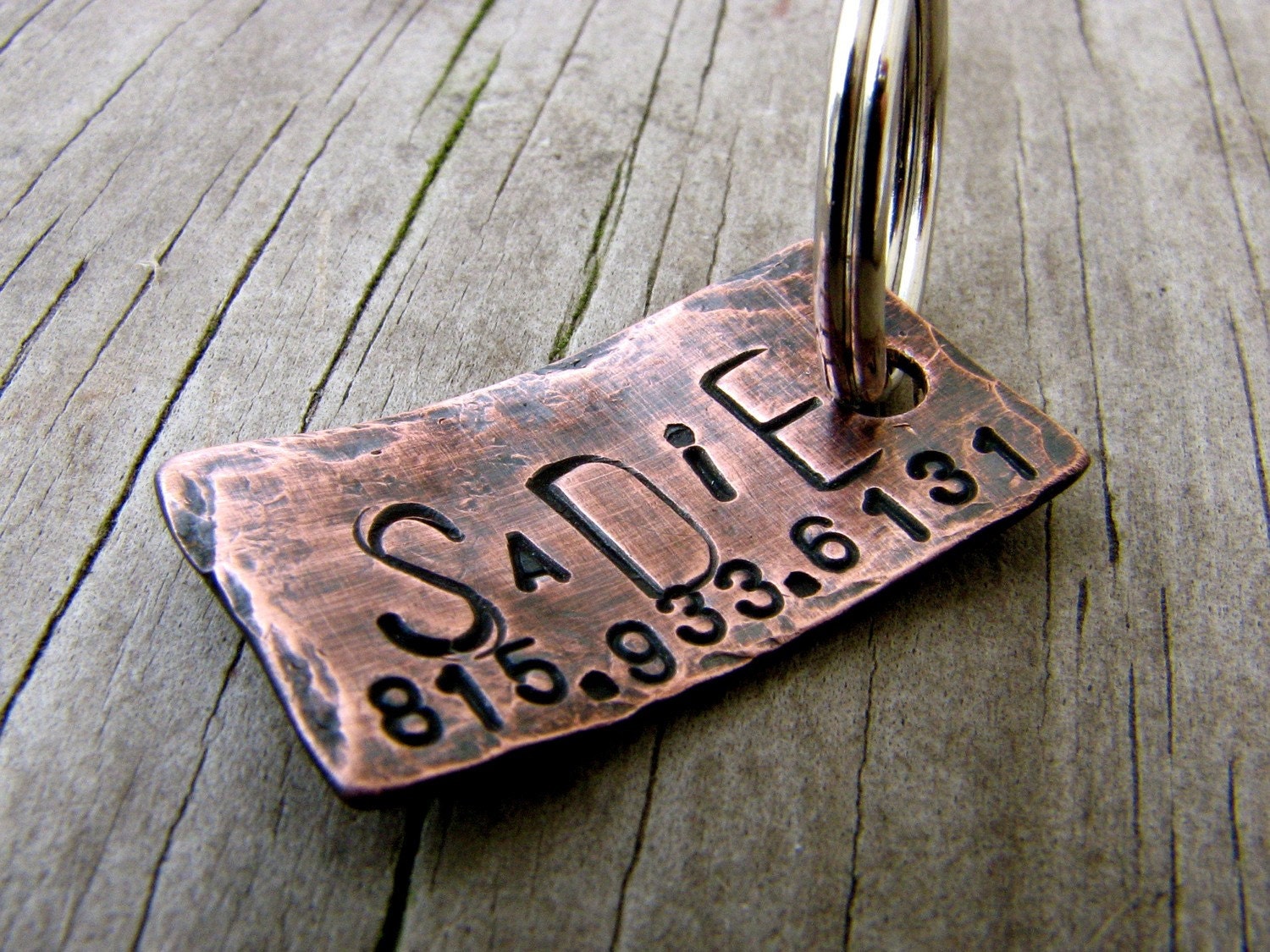 Small Dog Tag Copper Dog Tag Custom Dog Tag / Cat ID Tag | Etsy