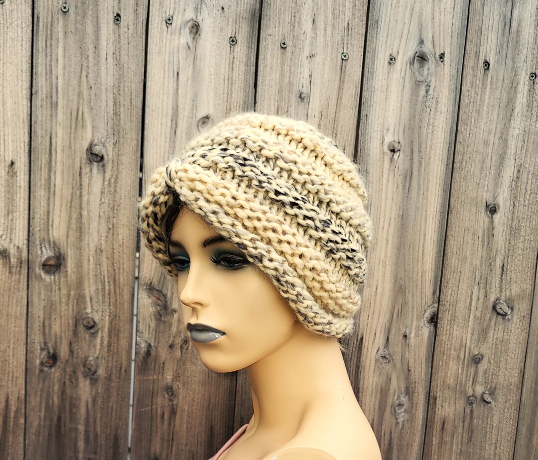 Turban Hat Beanie, Knit, Christmas, Birthday, Rave Gifts for Women - Etsy