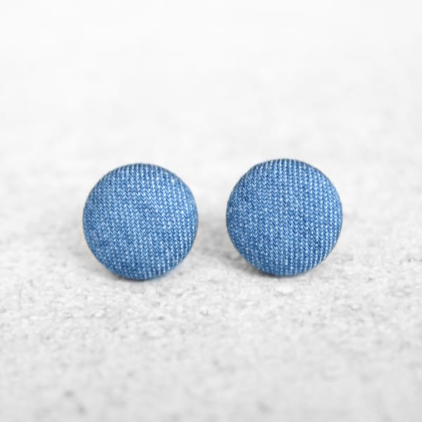 Denim Earrings - Etsy