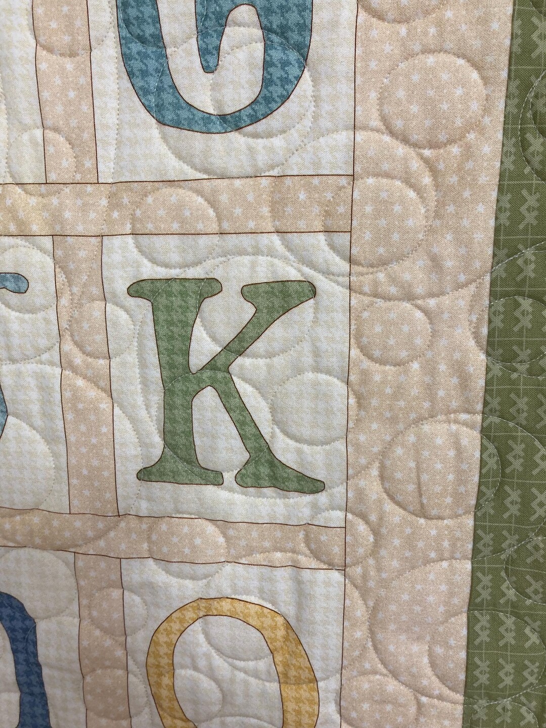 Alphabet Crib Quilt - Etsy