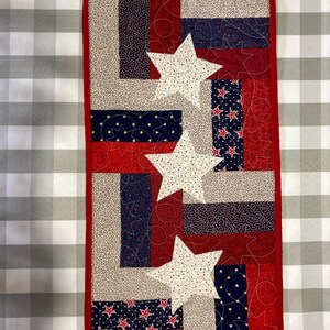 Patriotic Table Runner - Etsy