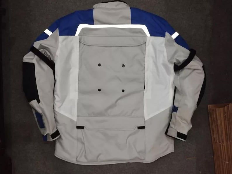 BMW Motorrad Rallye Blue/ Grey Jacket Men's Motorcycle/motorbike Ride ...