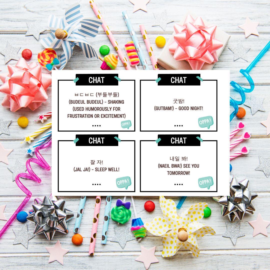 80 Korean Greeting & Compliment Flashcards | Printable and Digital ...