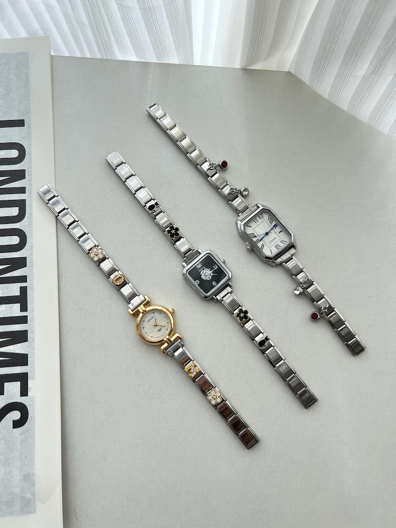 Y2K Modular Watch,trendy Silver Wrist Watch for Women,cute Charm Watch ...