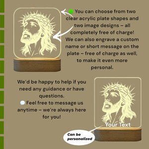 Custom Night Light – Jesus Christ Icon, LED Desk Lamp With Jesus ...