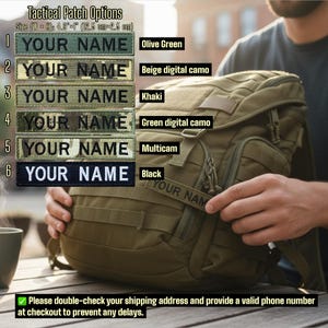 Embroidered Name Tag – Custom Name Patch | Tactical Patch for Military ...