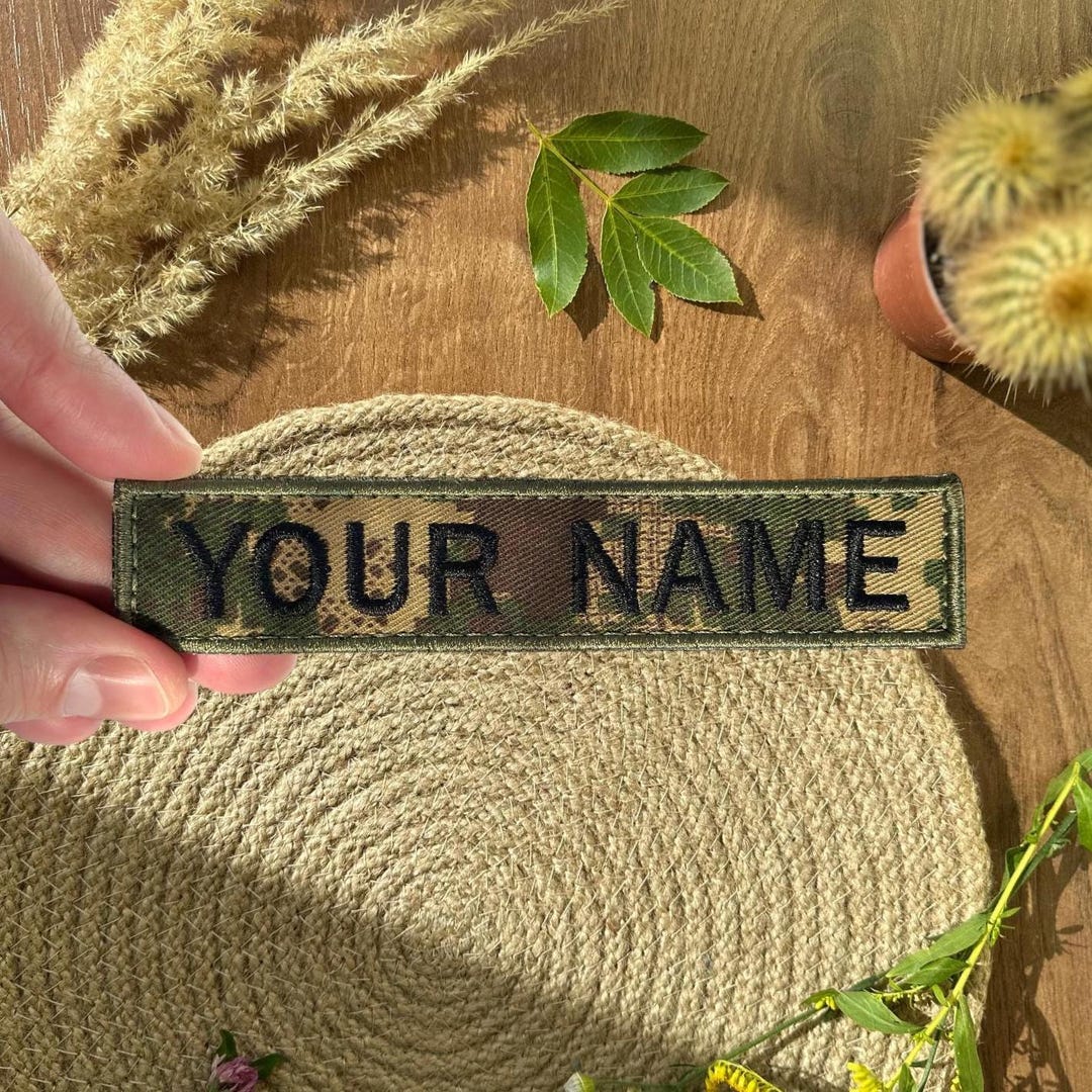 Personalized Embroidered Tag – Custom Name Patch | Tactical Patch ...