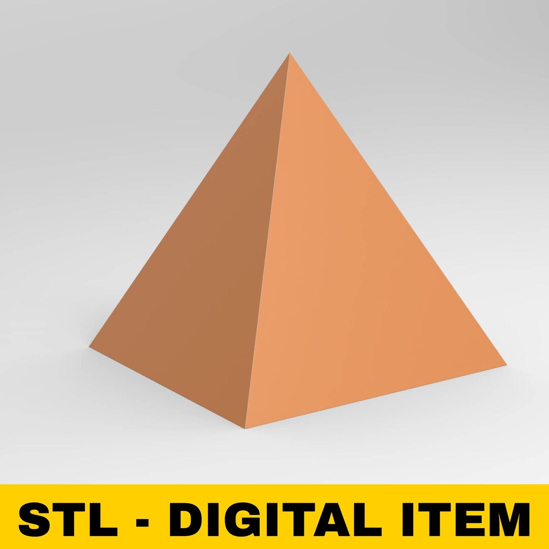 Pyramid for Mold STL File 3D Printable Geometric Form for Resin Casting ...