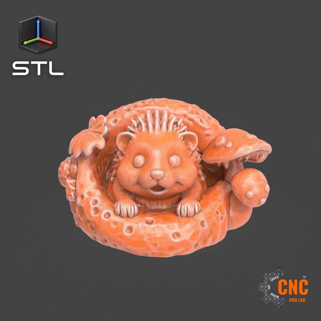 STL File 3D Model for CNC Router Printer Relief Carving Laser Adorable ...