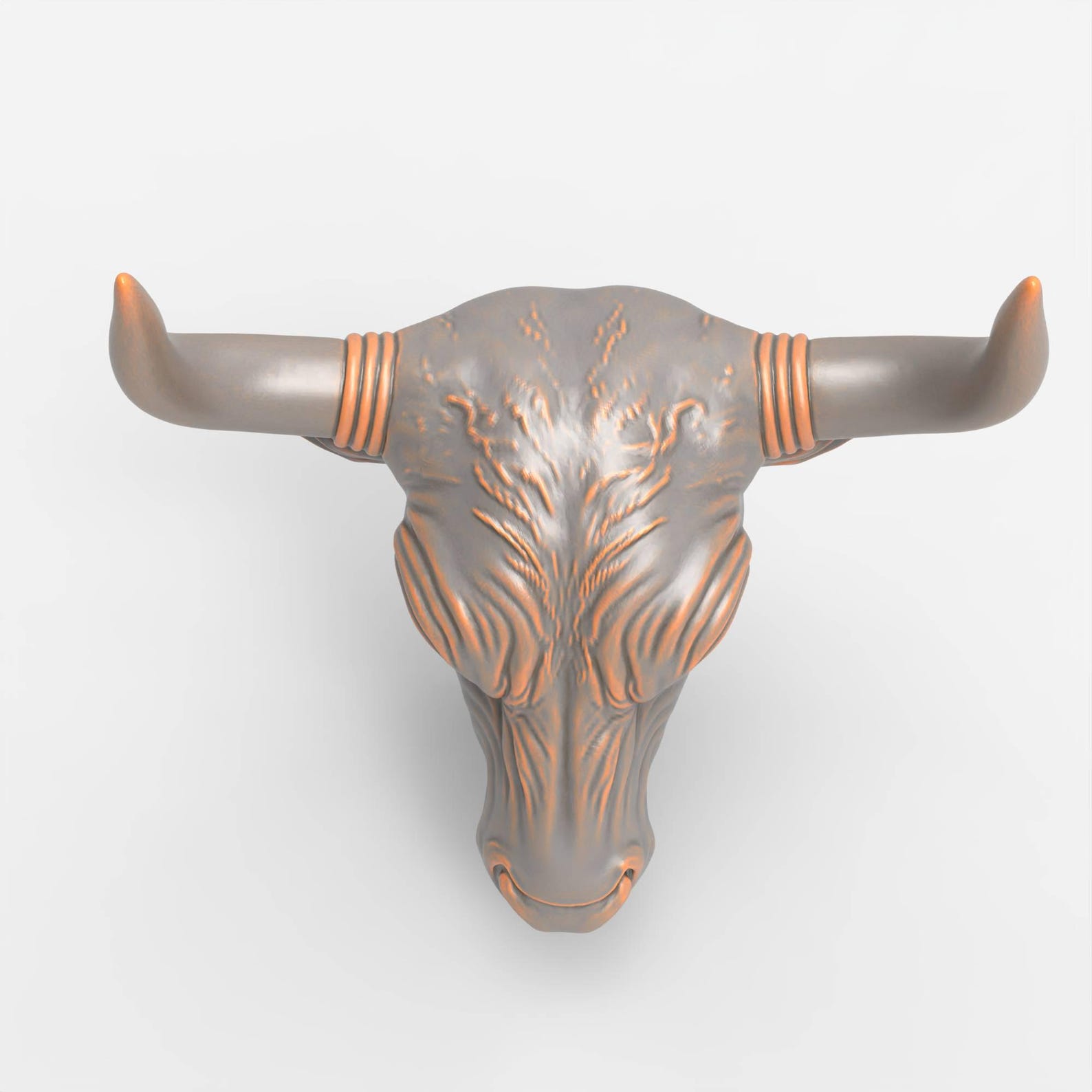 STL File for CNC Router Carving 3D Printing Cow Head Rustic Farm Animal ...