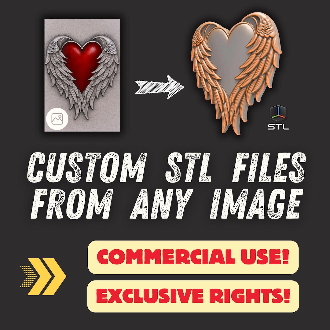 Custom STL Files for CNC Router 3D Printer File Laser File Personalized ...